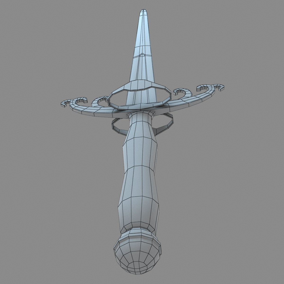 3d model of sword blade