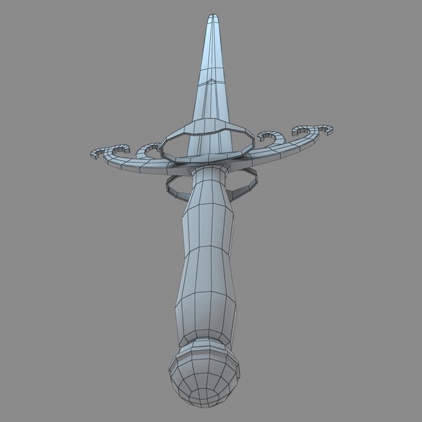 3d model of sword blade