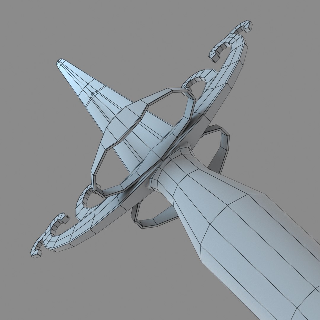 3d model of sword blade