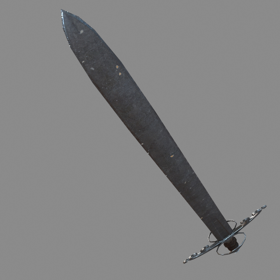 3d model of sword blade