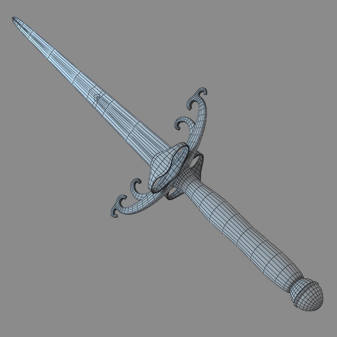 3d model of sword blade