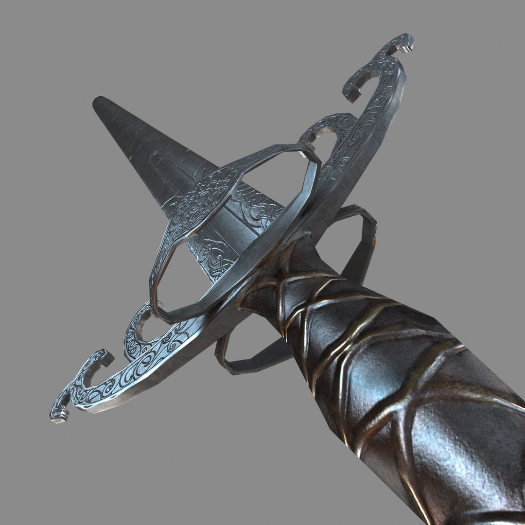 3d model of sword blade