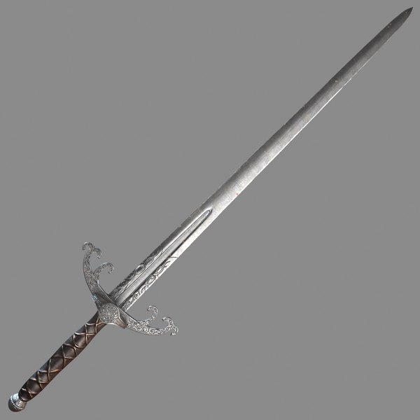 3d model of sword blade