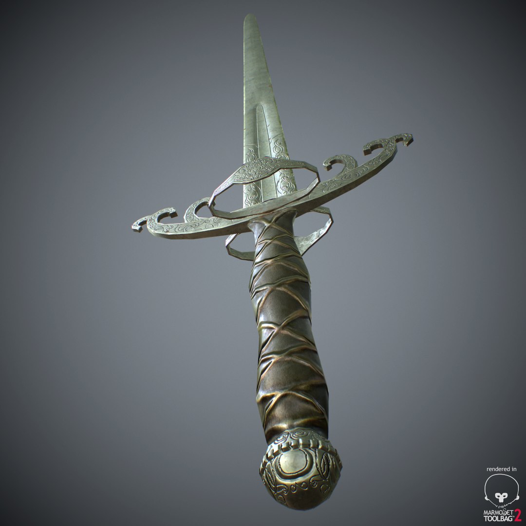 3d model of sword blade