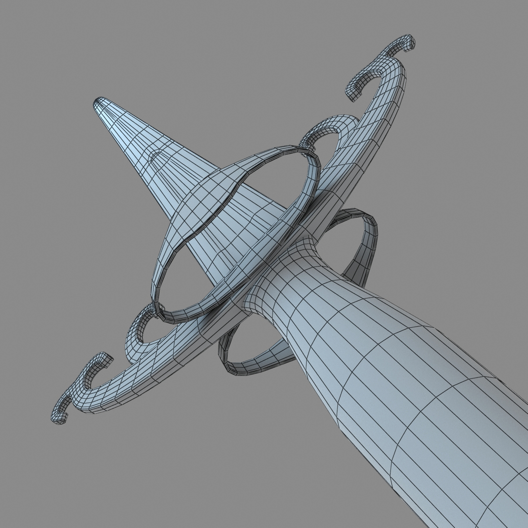 3d model of sword blade