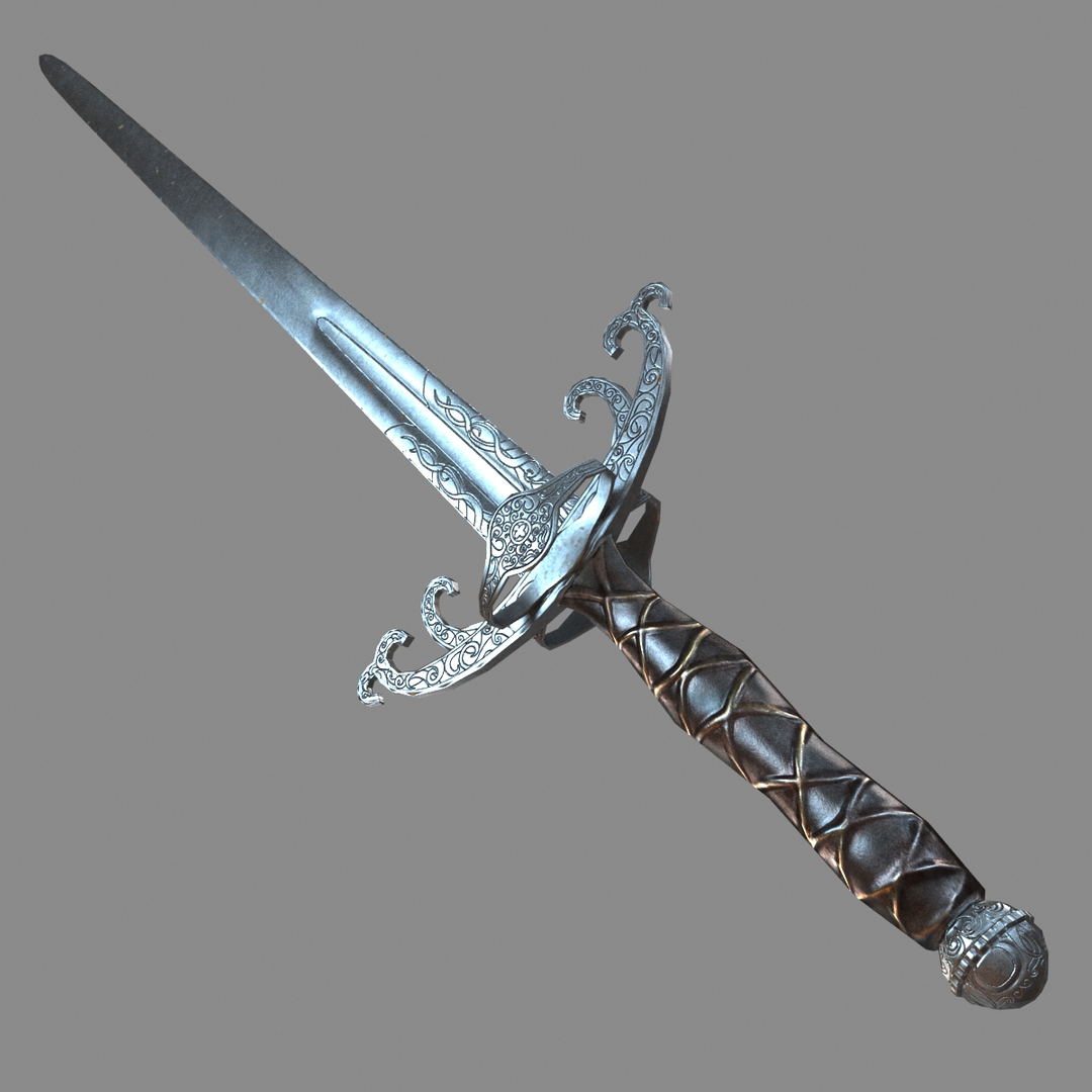 3d model of sword blade
