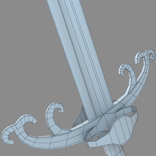 3d model of sword blade