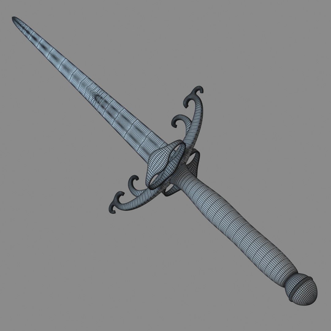 3d model of sword blade
