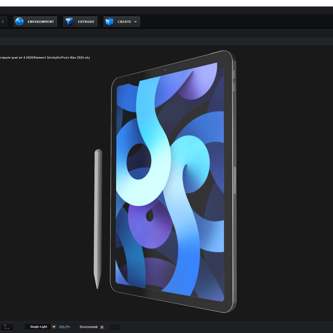 Apple Ipad Air 4 3D Model - TurboSquid 1638574