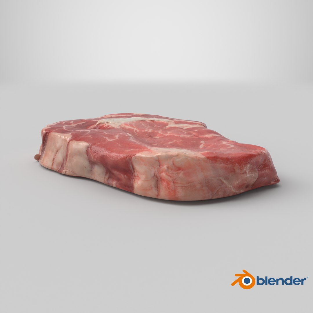 3D Raw Meat Steak 03 Model - TurboSquid 2392611