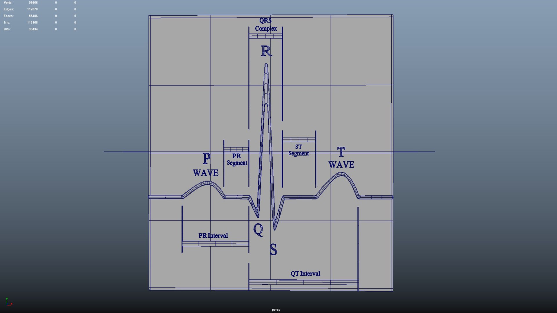3D Ecg Graph Model - TurboSquid 2190095