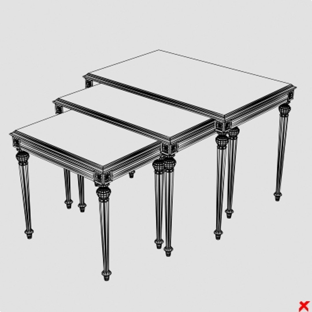 Table Nesting 3d Model