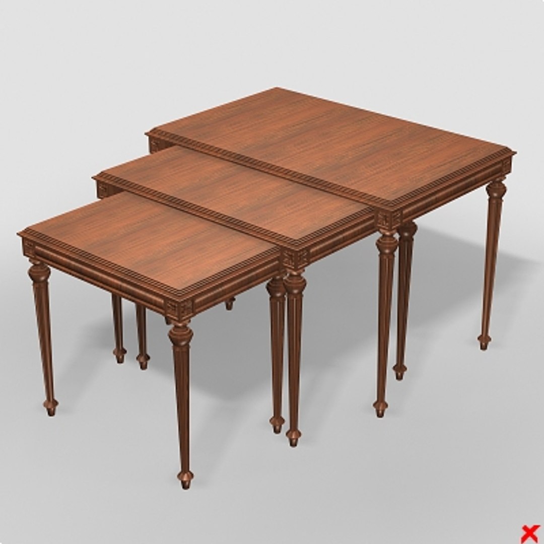 Table Nesting 3d Model