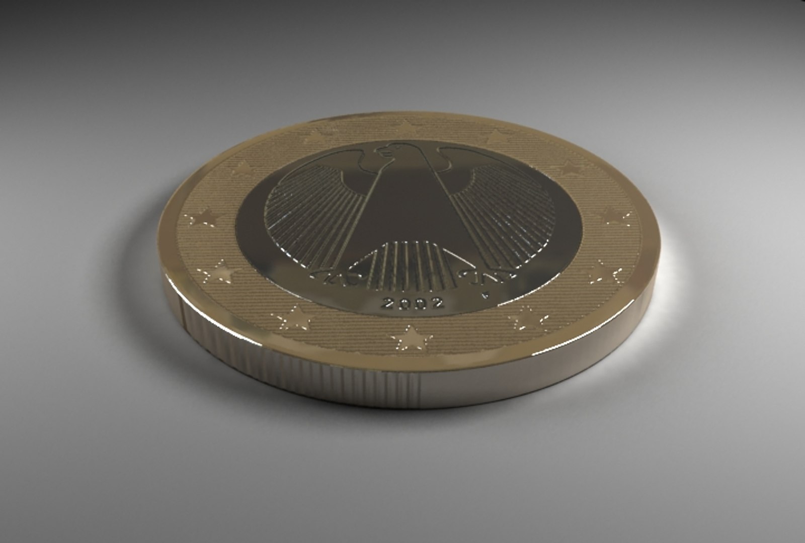 3d Model Euro Coins