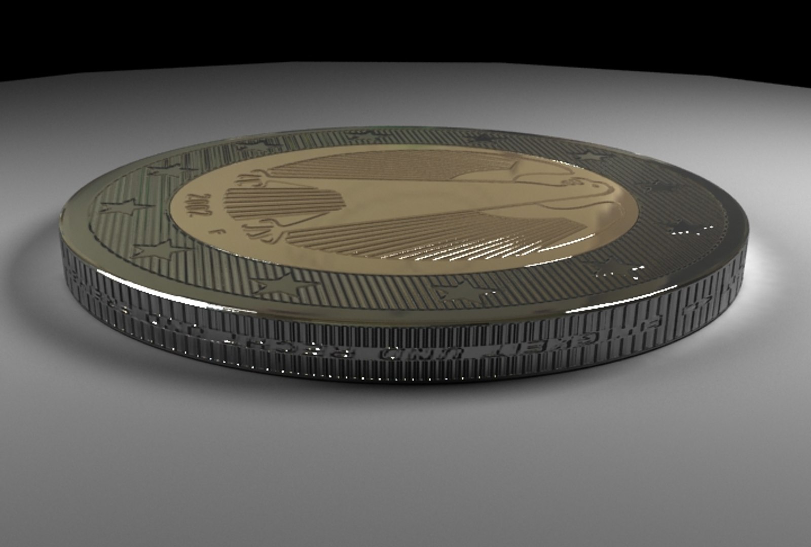 3d Model Euro Coins