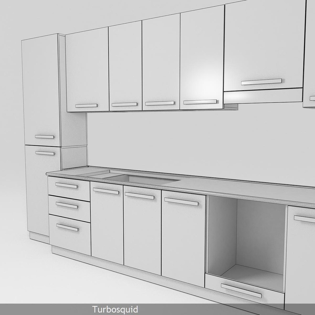 Dxf Kitchen Furnitures Pack 1