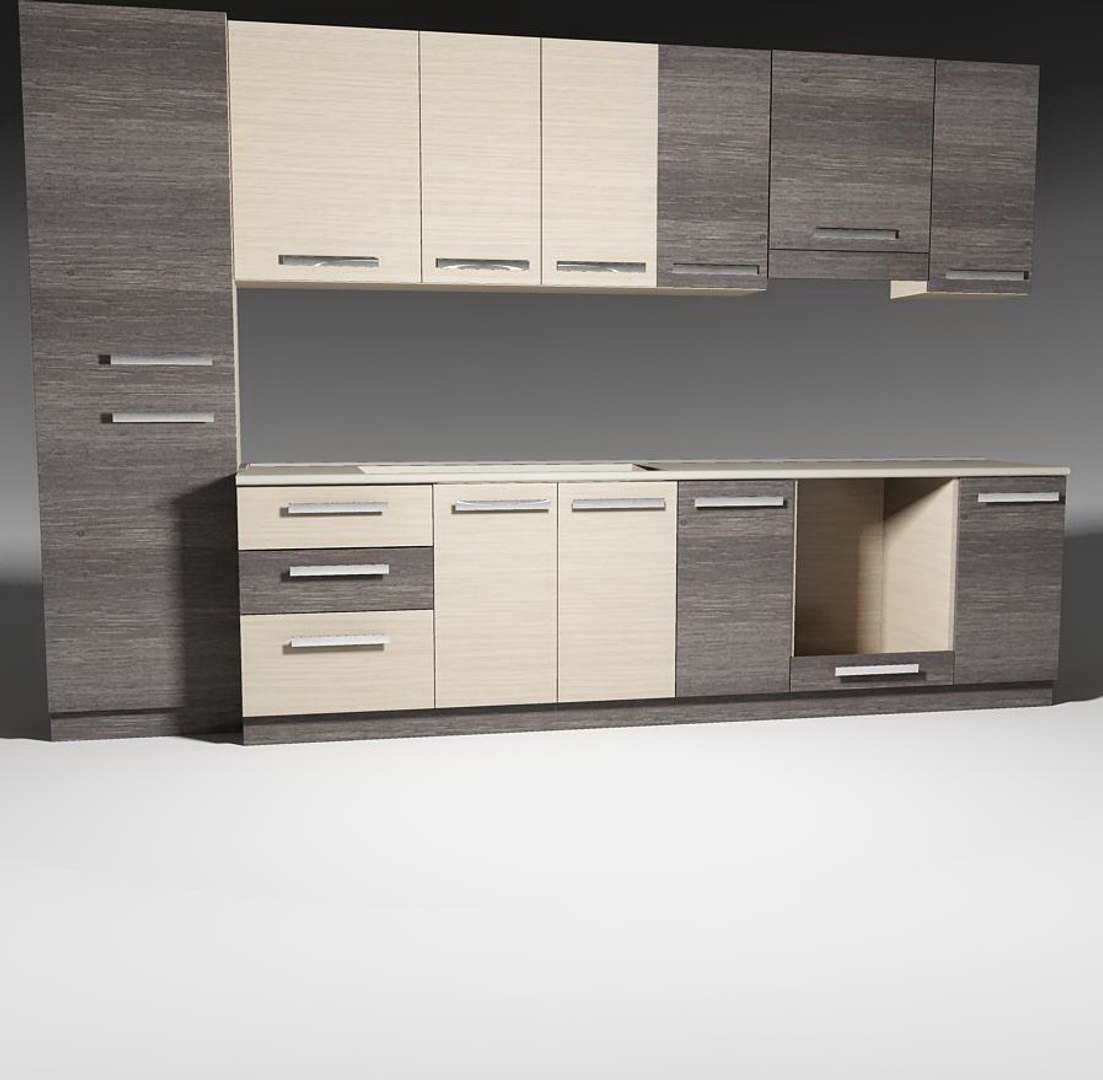 Dxf Kitchen Furnitures Pack 1