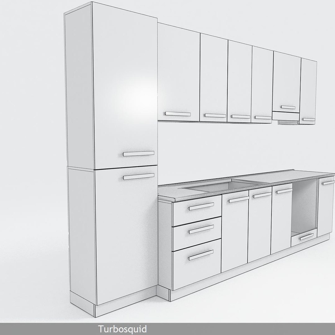 Dxf Kitchen Furnitures Pack 1
