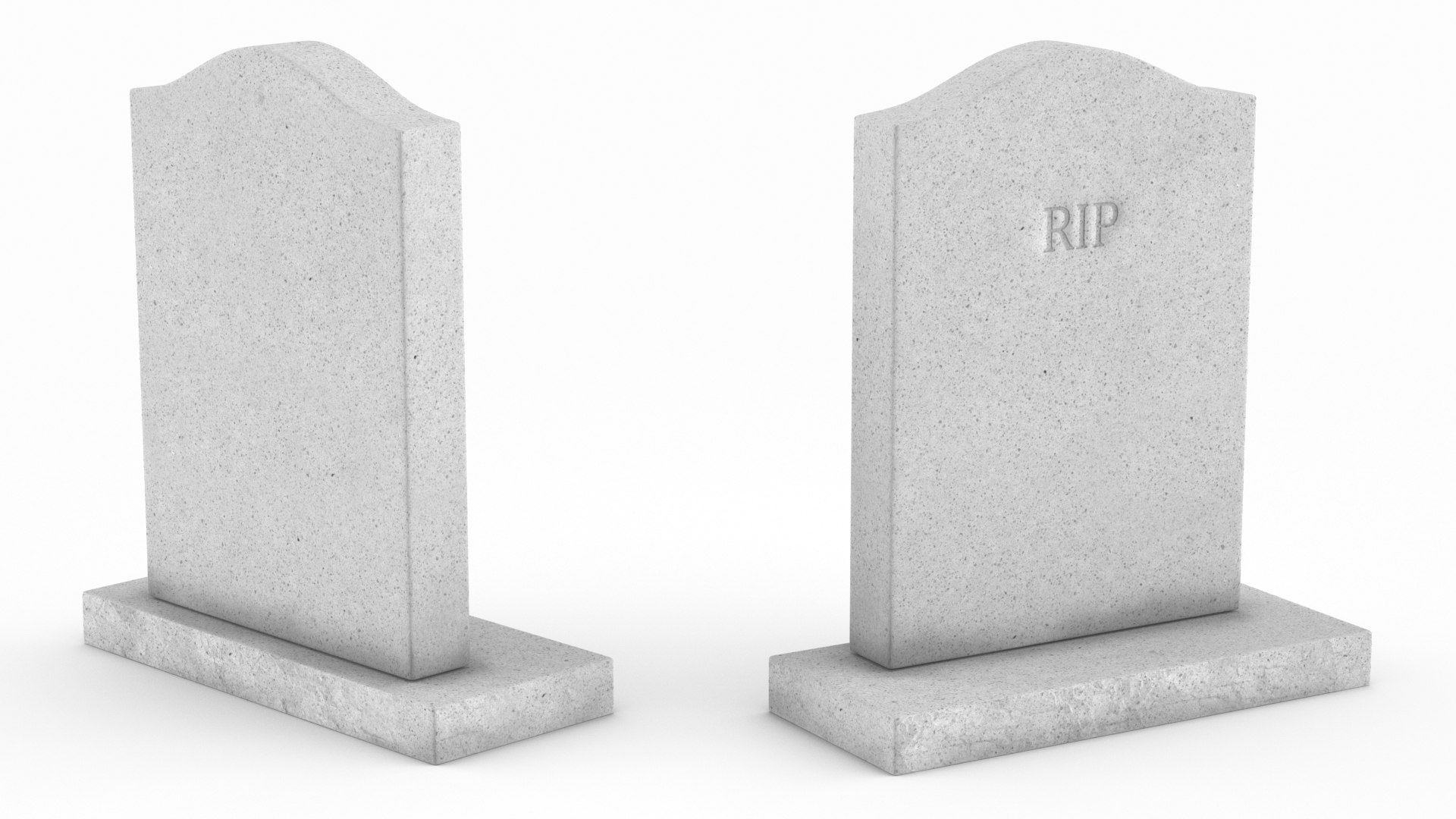 3D Granite Gravestone - TurboSquid 2342472