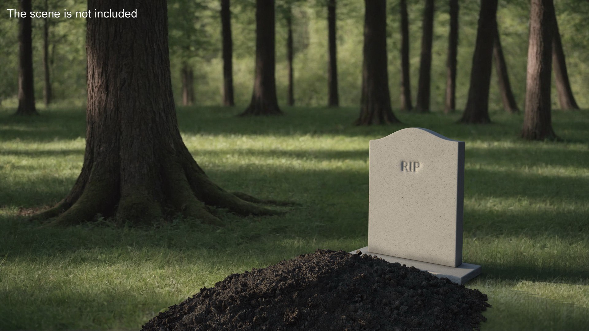 3D Granite Gravestone - TurboSquid 2342472