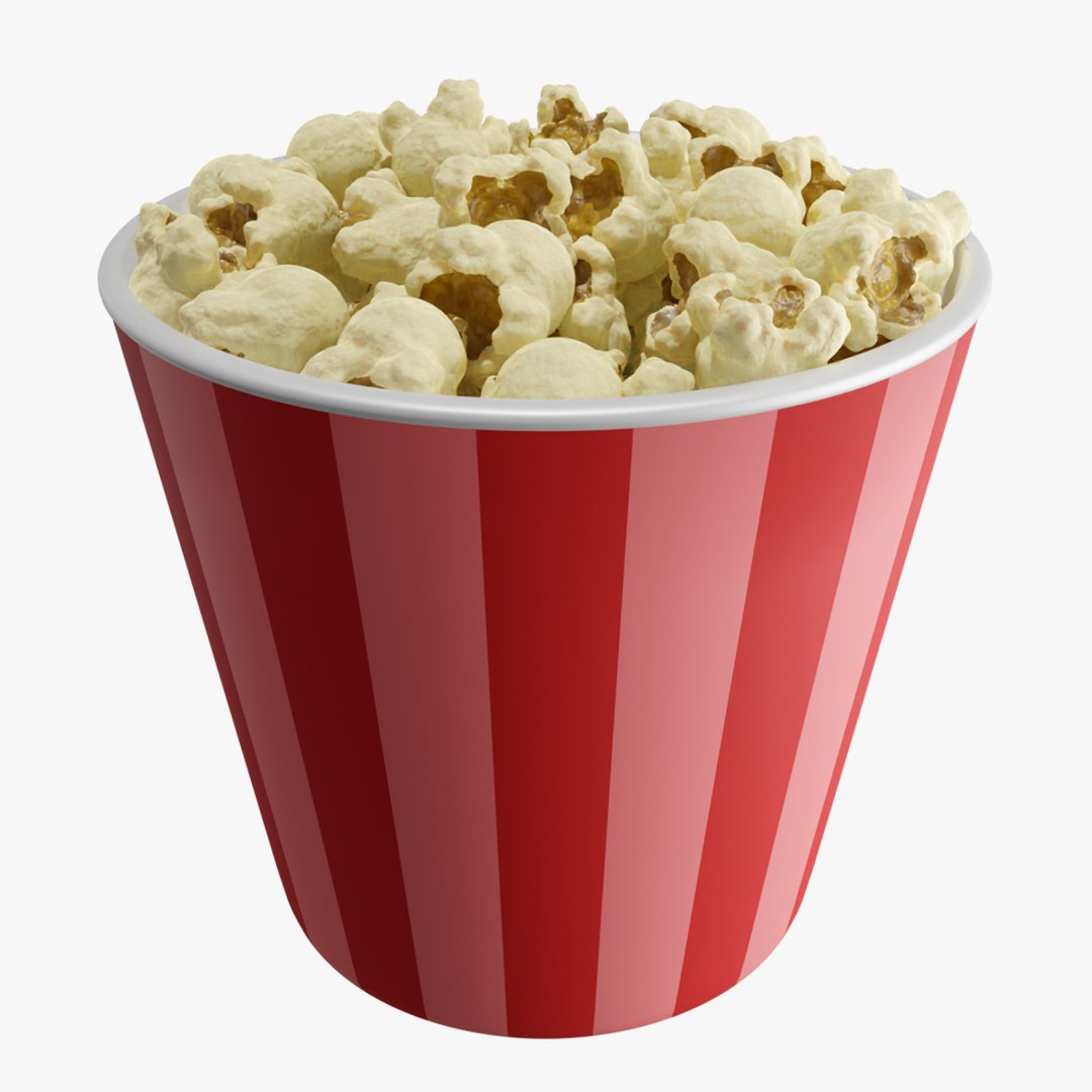 3D Popcorn Bucket - TurboSquid 2052998