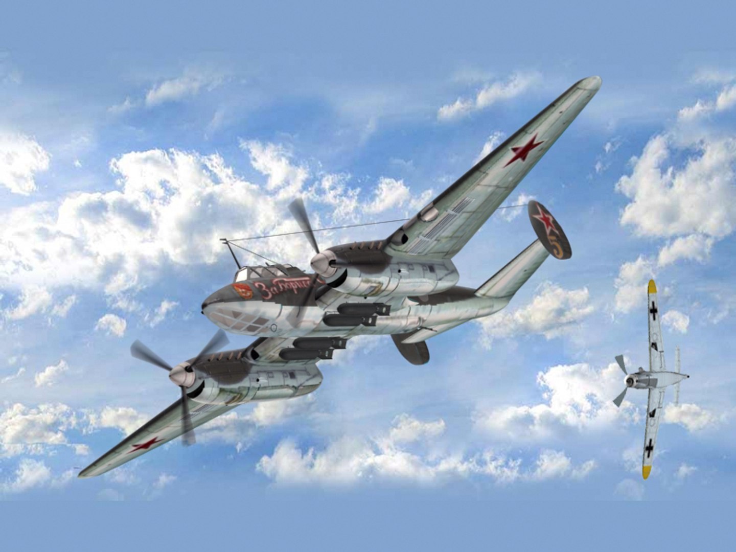 3d petlyakov pe2 model