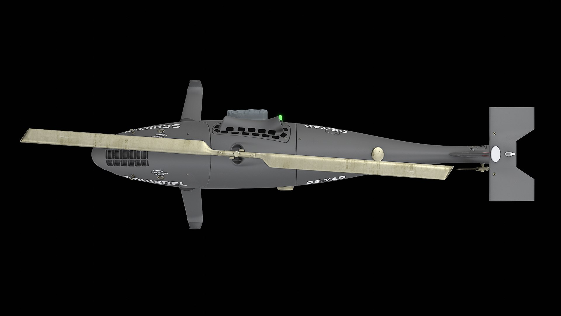 3D Schiebel Camcopter S100 UAV - Black - TurboSquid 2414980