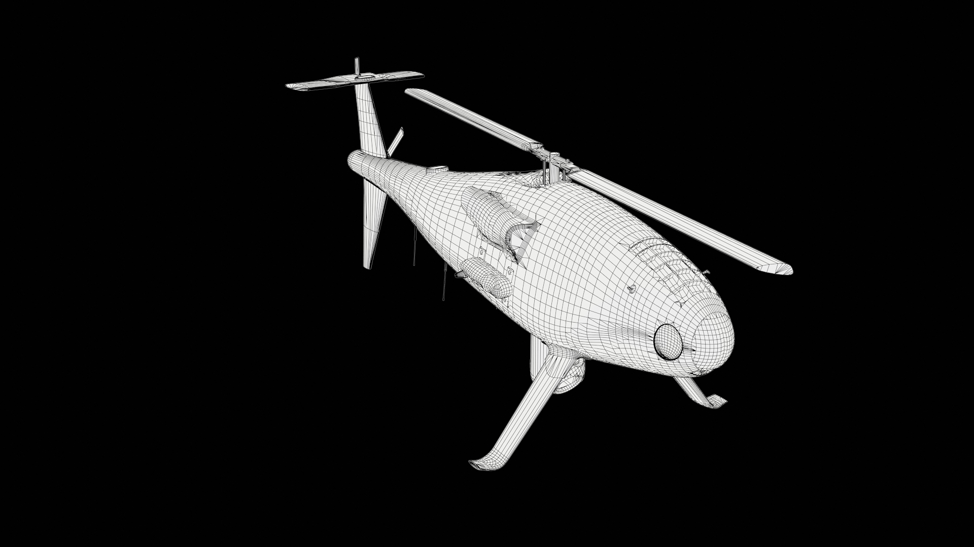 3D Schiebel Camcopter S100 UAV - Black - TurboSquid 2414980