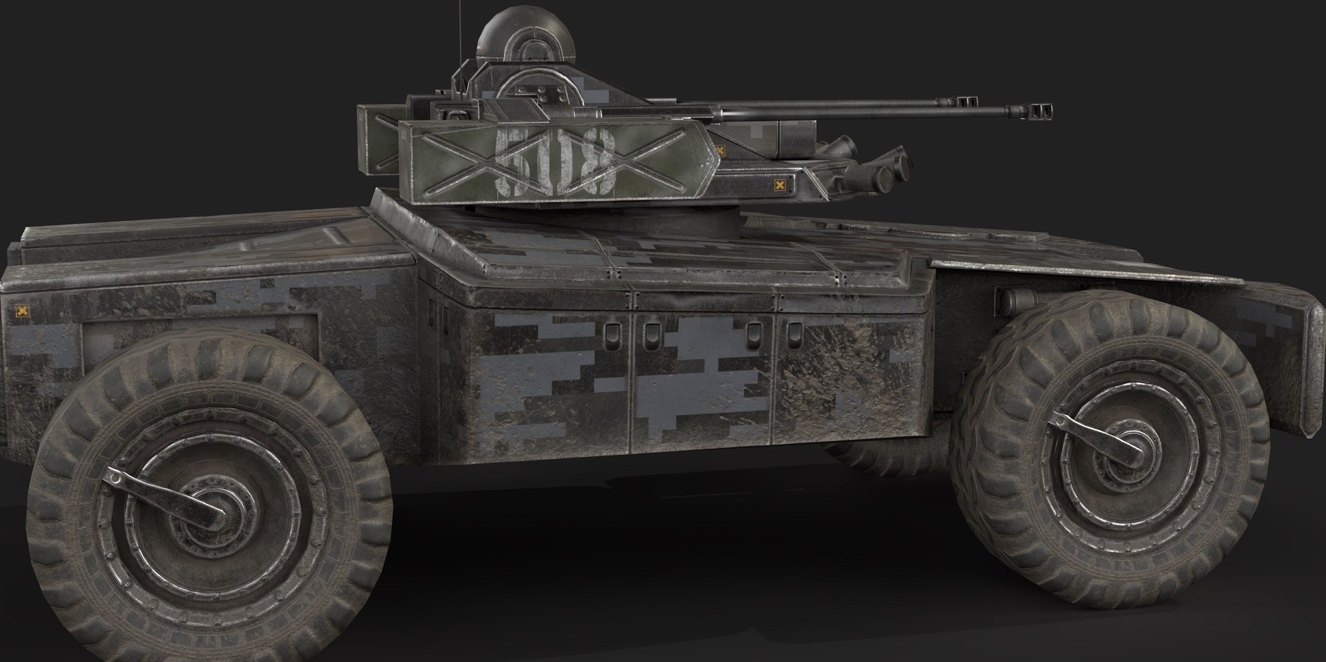 BTR Drone Vehicle Armored Tank Vehicle 3D Model - TurboSquid 2293902