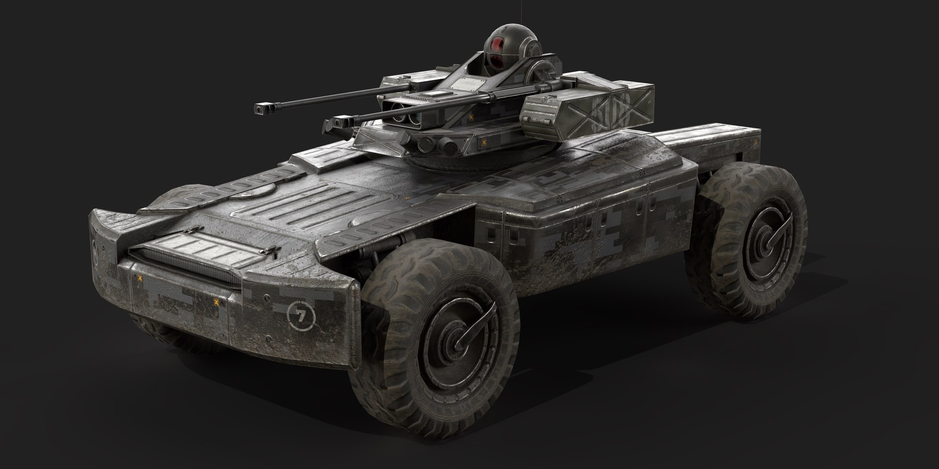 BTR Drone Vehicle Armored Tank Vehicle 3D Model - TurboSquid 2293902