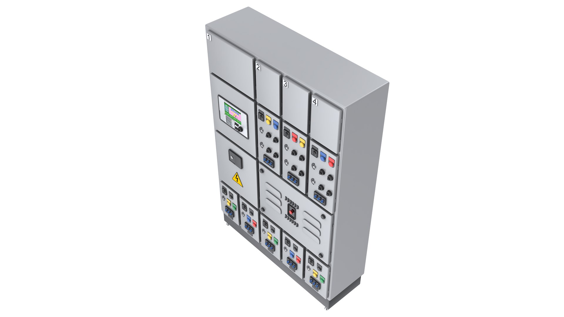 3D Electrical Panel Board Model - TurboSquid 2245539