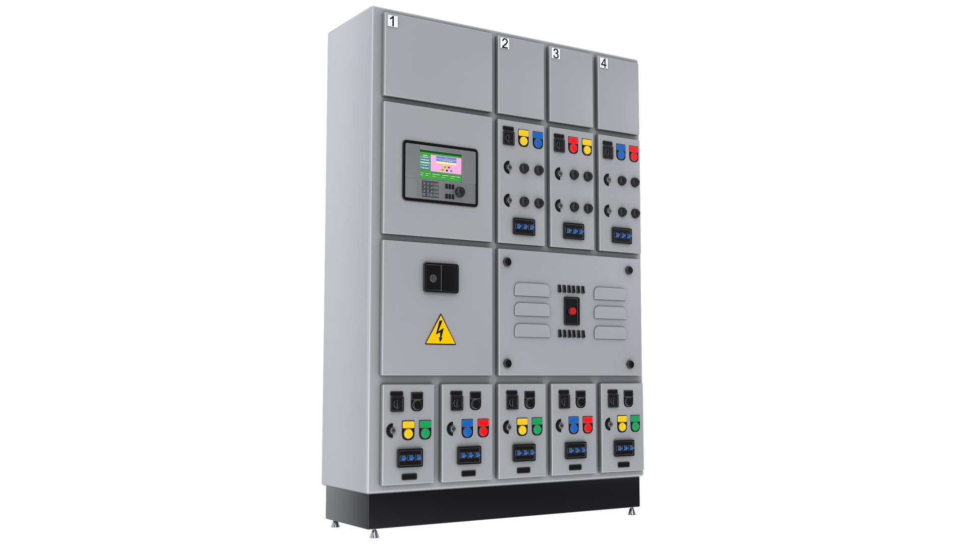 3D Electrical Panel Board Model - TurboSquid 2245539
