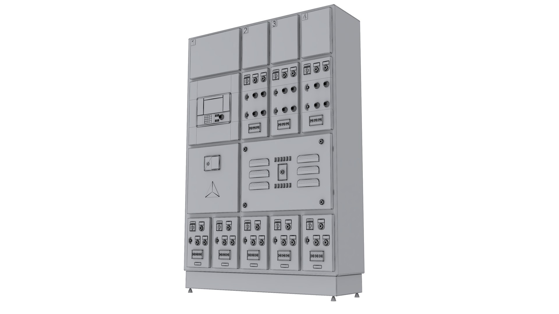 3D Electrical Panel Board Model - TurboSquid 2245539