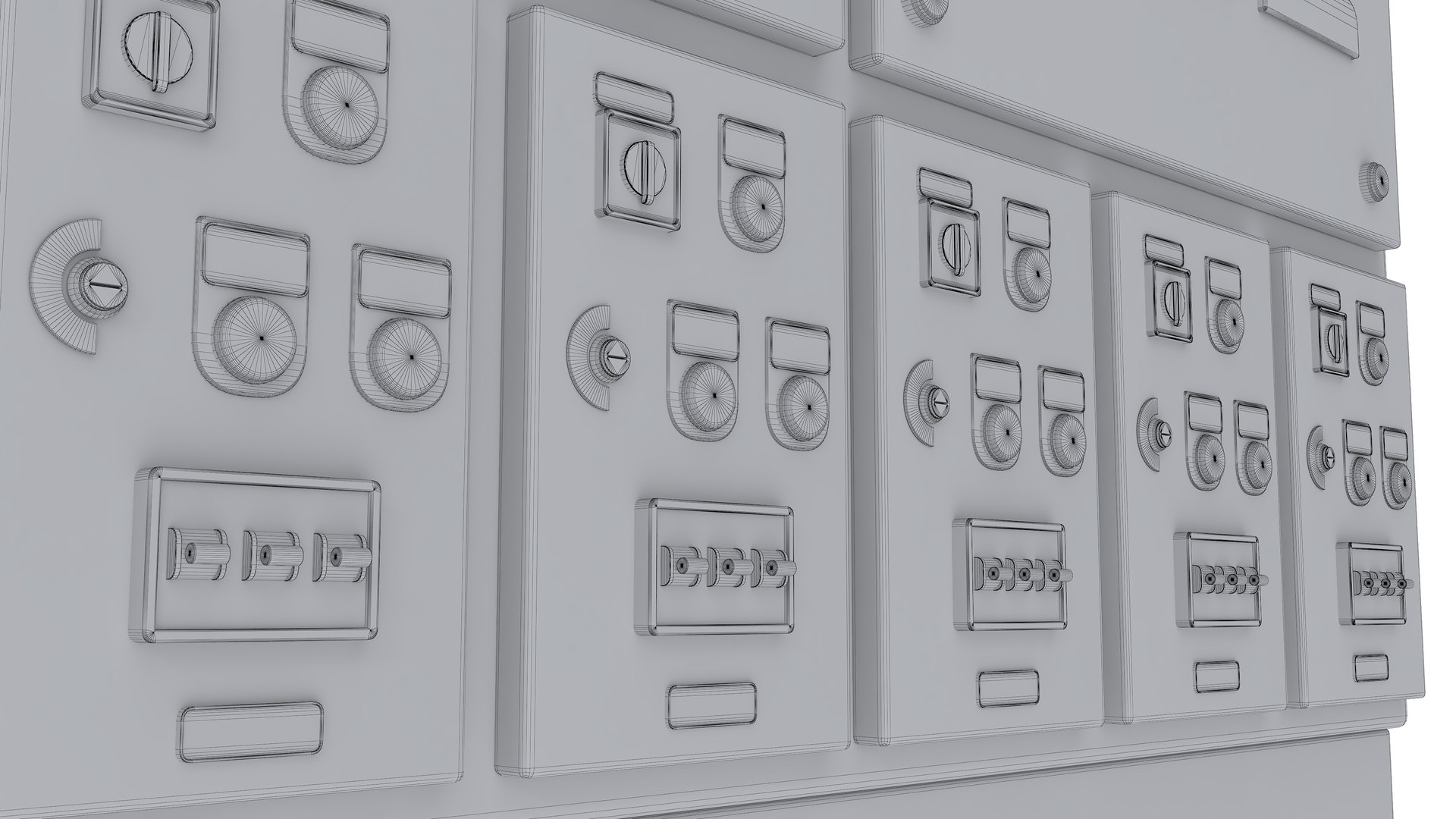 3D Electrical Panel Board Model - TurboSquid 2245539