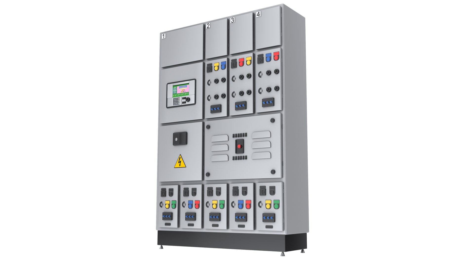 3D Electrical Panel Board Model - TurboSquid 2245539