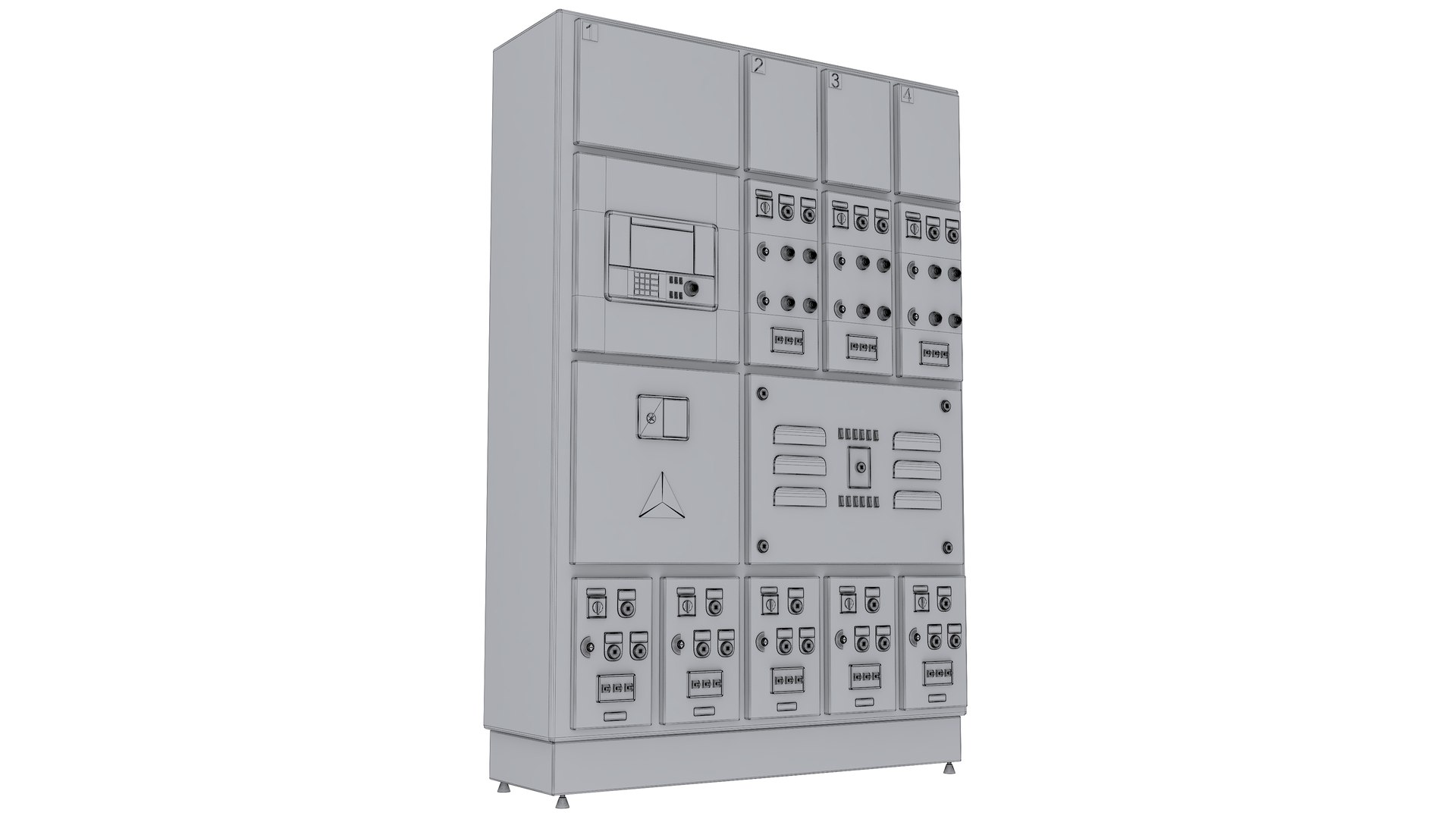 3D Electrical Panel Board Model - TurboSquid 2245539
