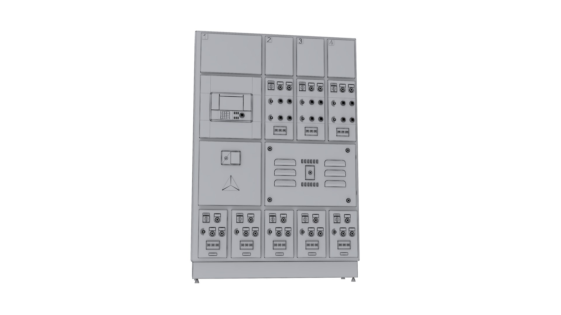 3D Electrical Panel Board Model - TurboSquid 2245539