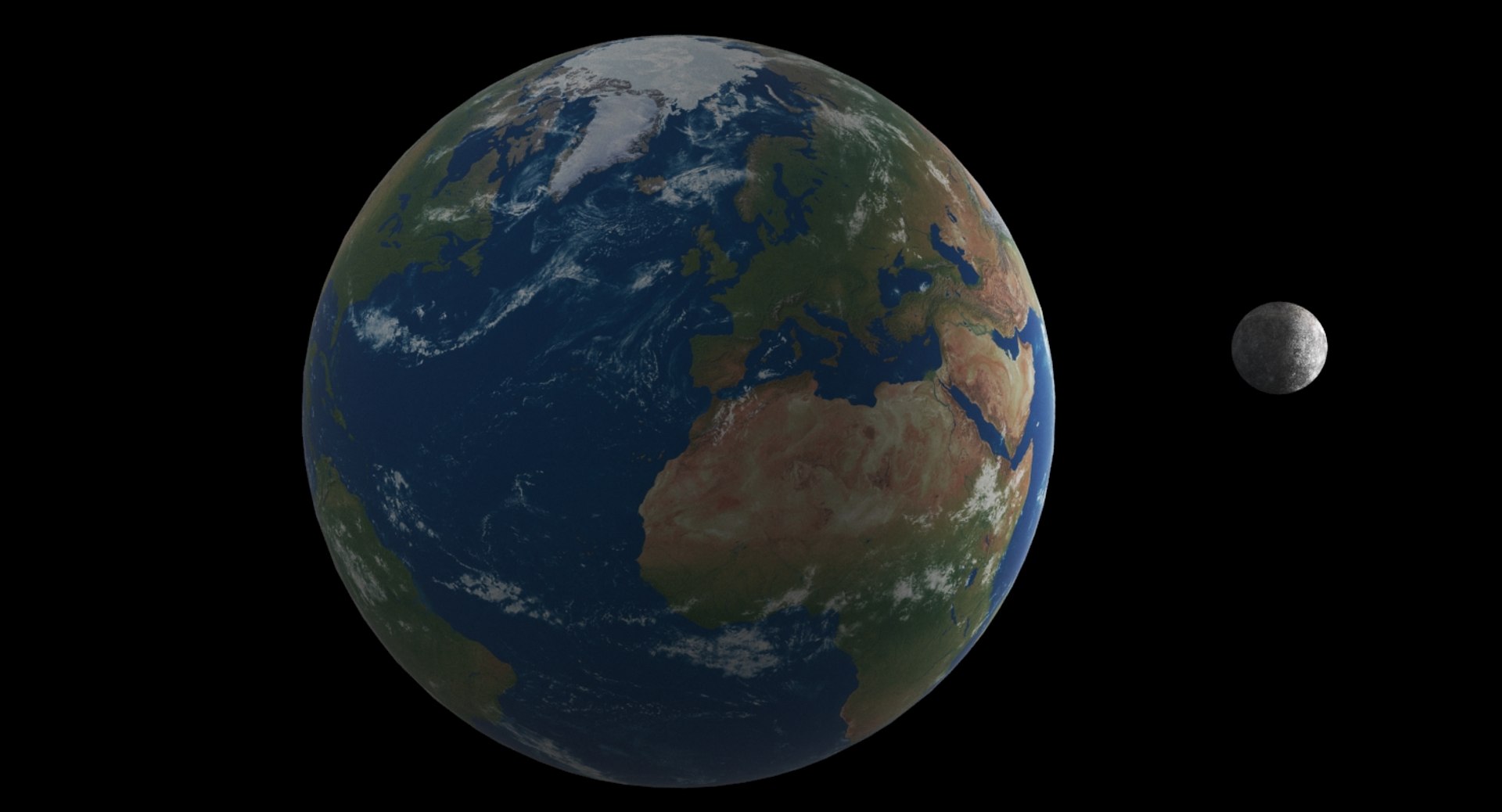 Earth Moon 3D Model - TurboSquid 1388452