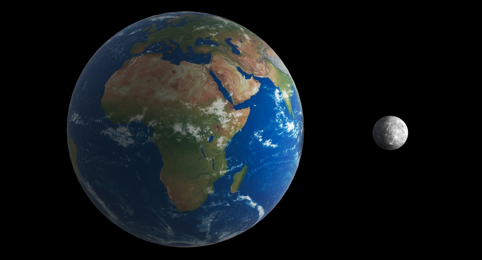 Earth Moon 3D Model - TurboSquid 1388452