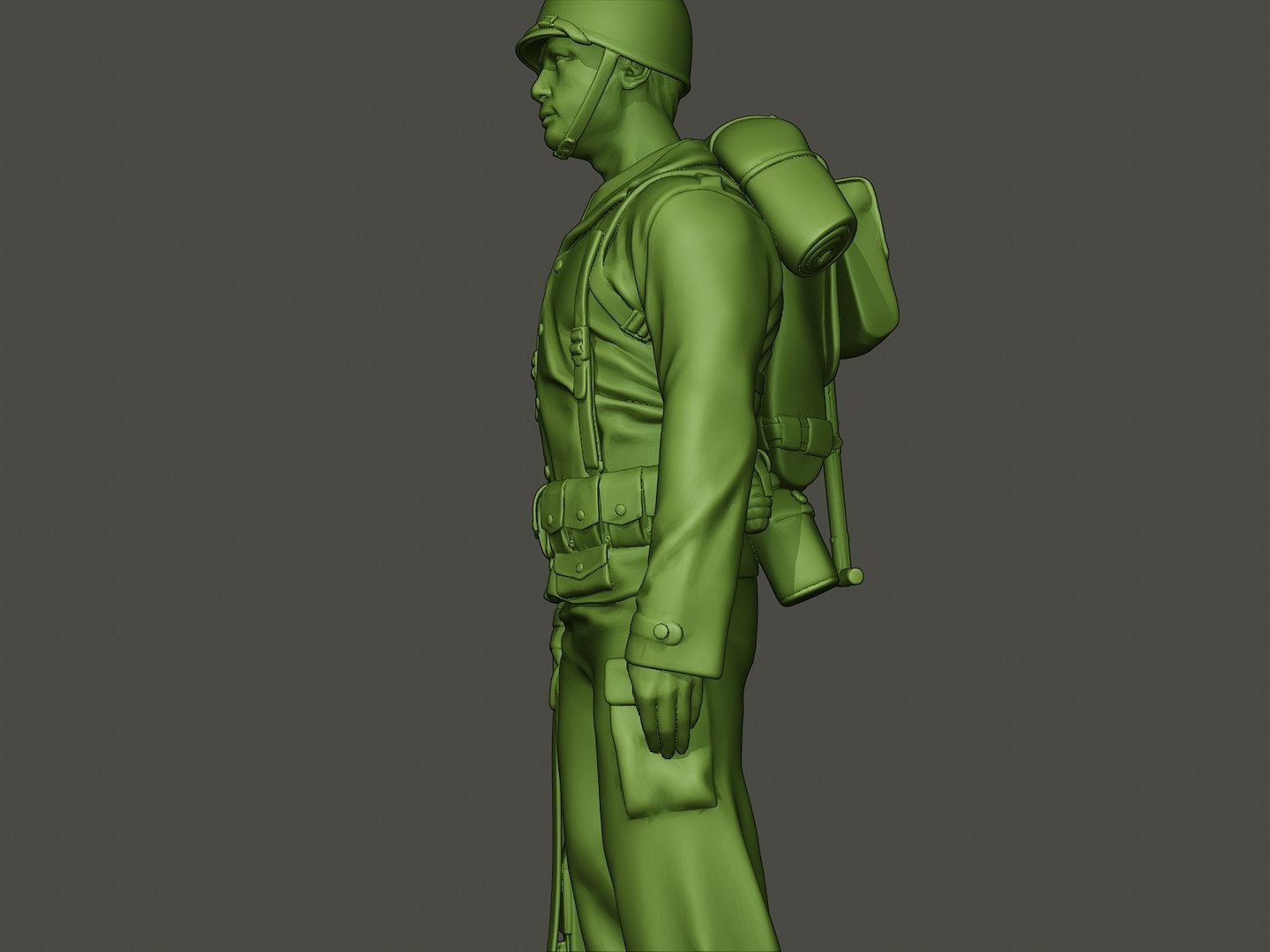 Free American Soldier Ww2 Stand 3D Model - TurboSquid 1439322