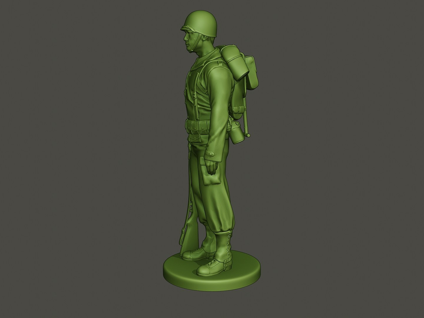 Free American Soldier Ww2 Stand 3D Model - TurboSquid 1439322