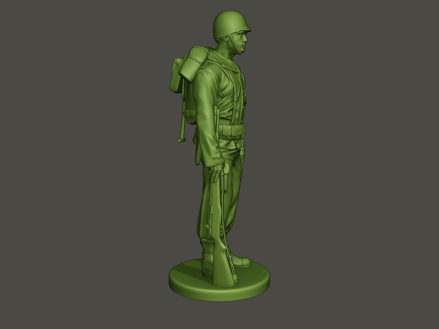 Free American Soldier Ww2 Stand 3D Model - TurboSquid 1439322