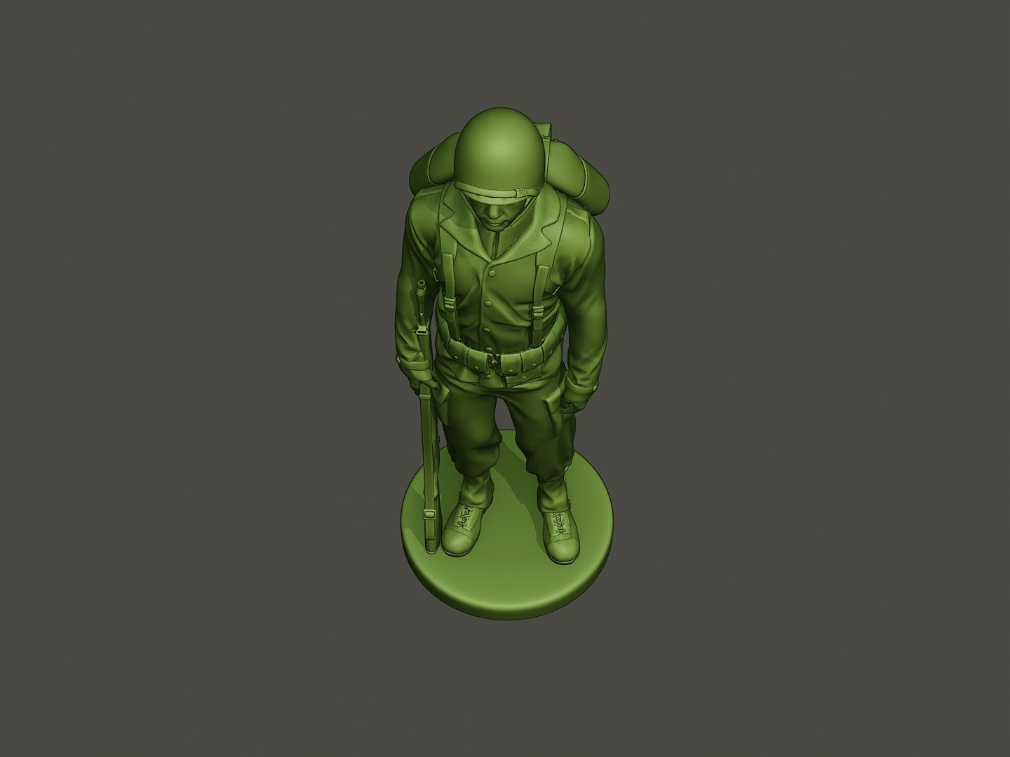 Free American Soldier Ww2 Stand 3D Model - TurboSquid 1439322