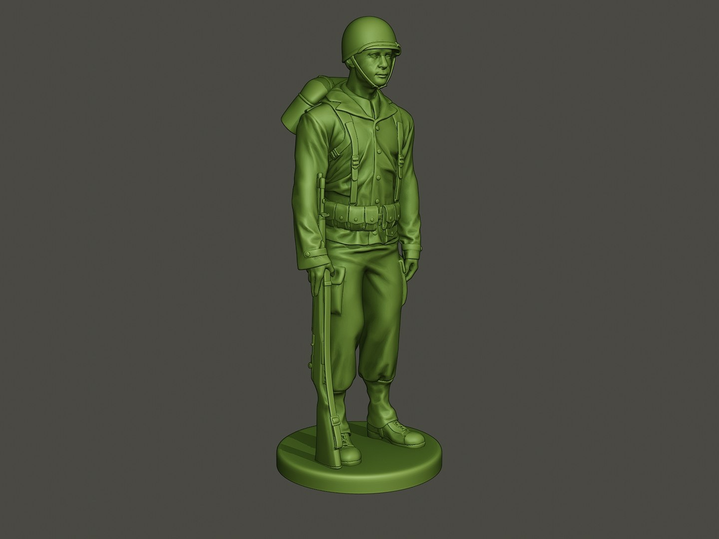 Free American Soldier Ww2 Stand 3D Model - TurboSquid 1439322