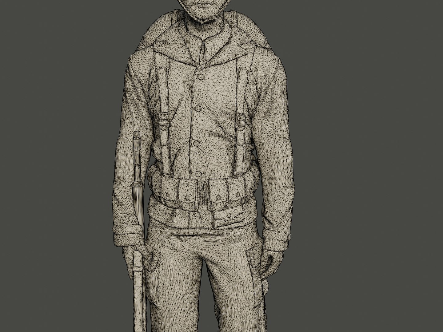 Free American Soldier Ww2 Stand 3D Model - TurboSquid 1439322
