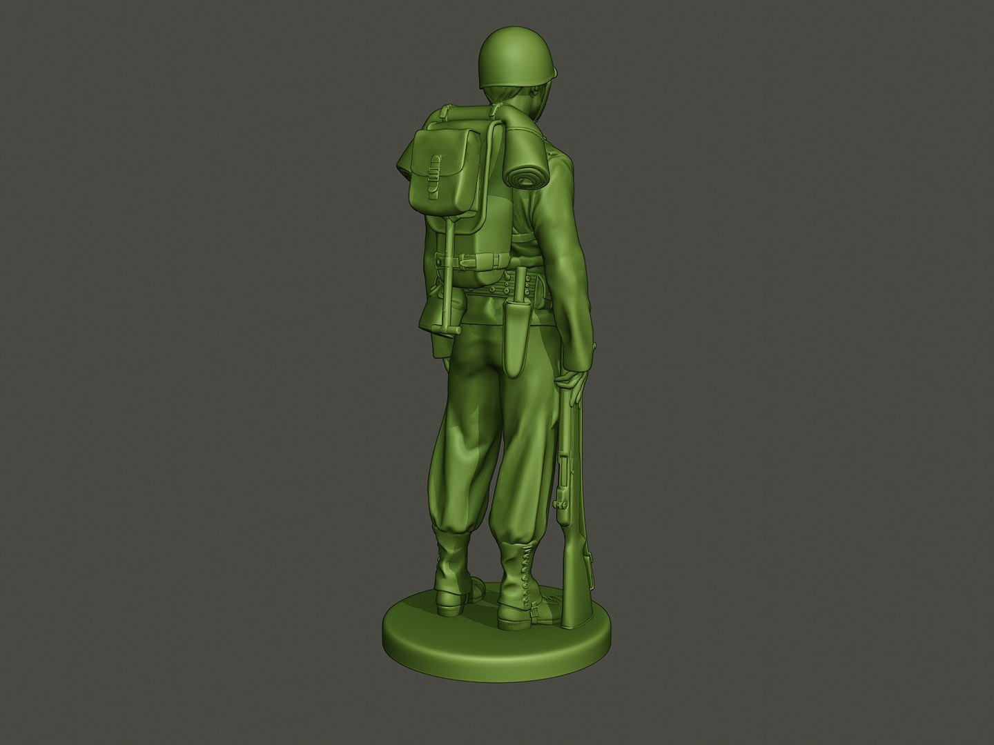Free American Soldier Ww2 Stand 3D Model - TurboSquid 1439322