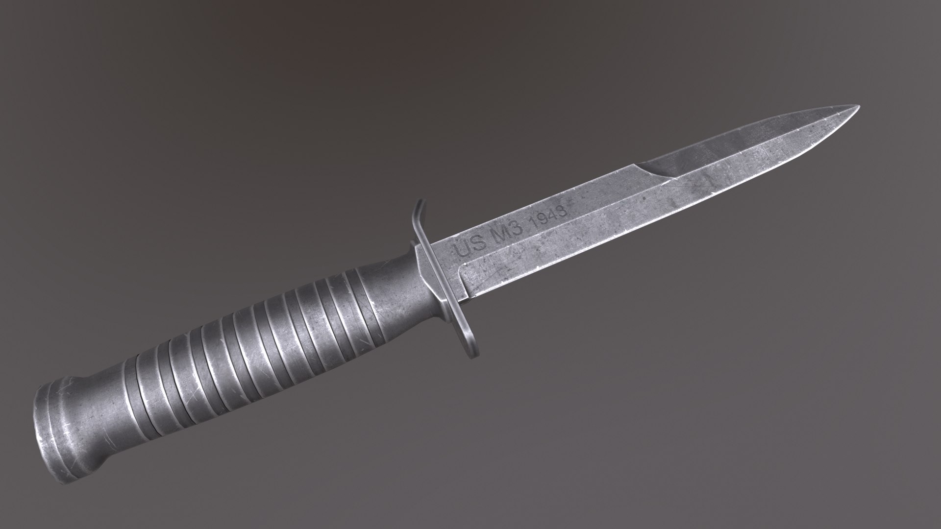 Combat knife m3 3D - TurboSquid 1518222