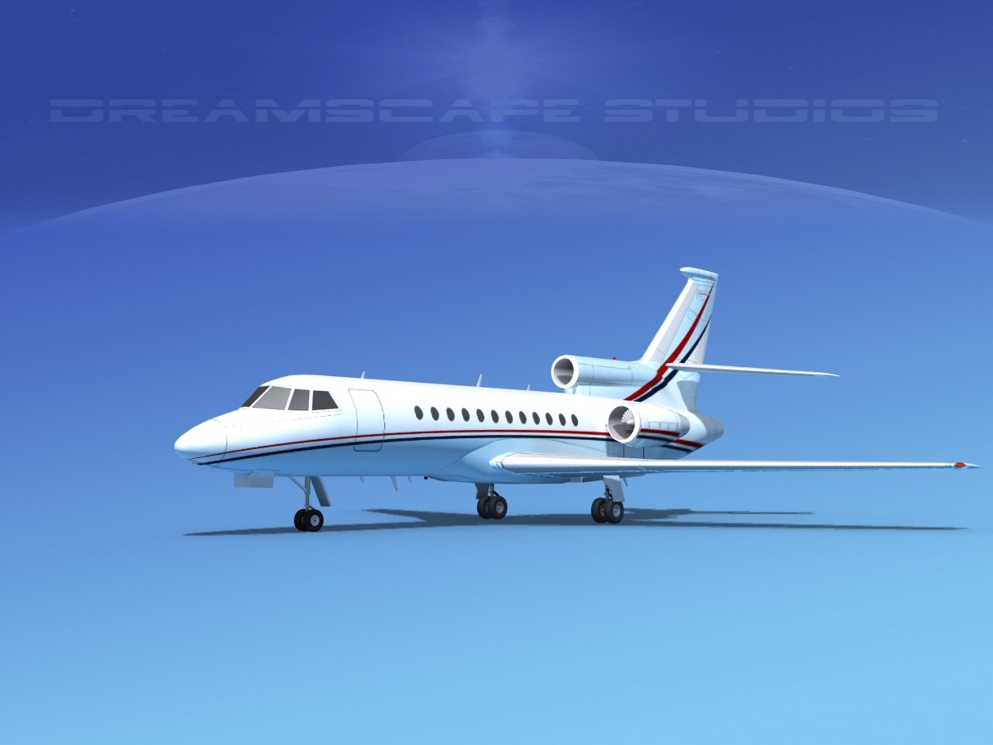 3ds Turbines Dassault Falcon 900