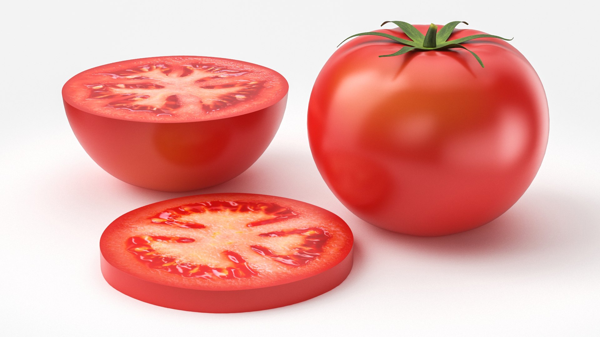 3D Tomato Set Model - TurboSquid 2263324