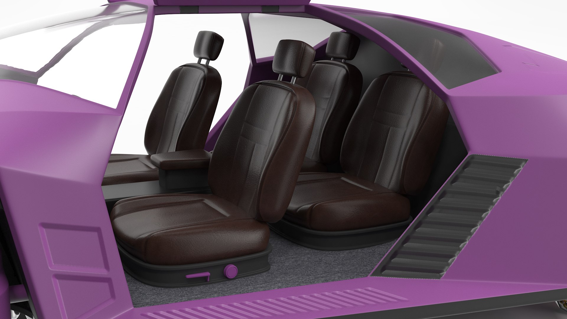 Flying Car Purple Simple Interior model - TurboSquid 2118225